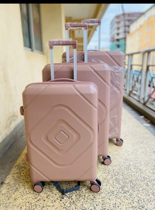 3in1 Rubber Travel Suitcases Set – Large 23kg, Medium 15kg, Cabin 10kg ...