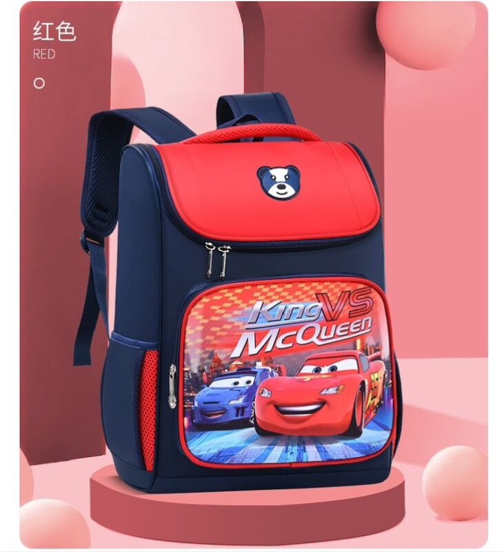 Lightning McQueen school bag for boys spacious bag to fit many books